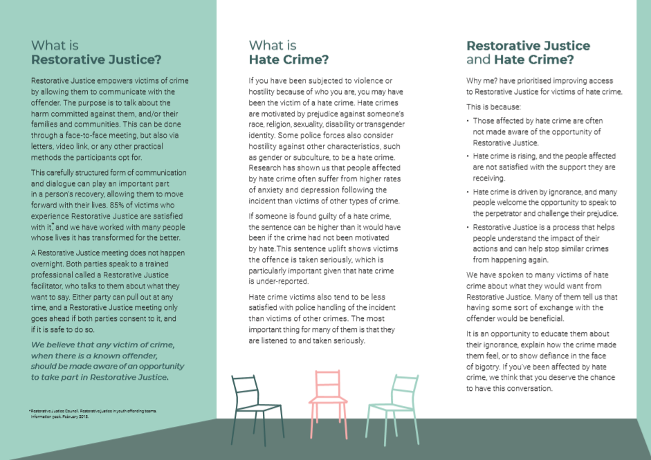 Understanding Restorative Justice — Why me? Restorative Justice