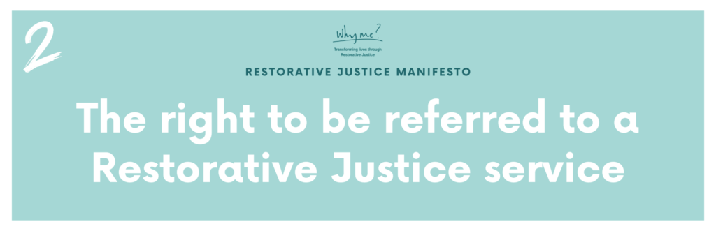 Why me?'s Restorative Justice Manifesto — Why me? Restorative Justice