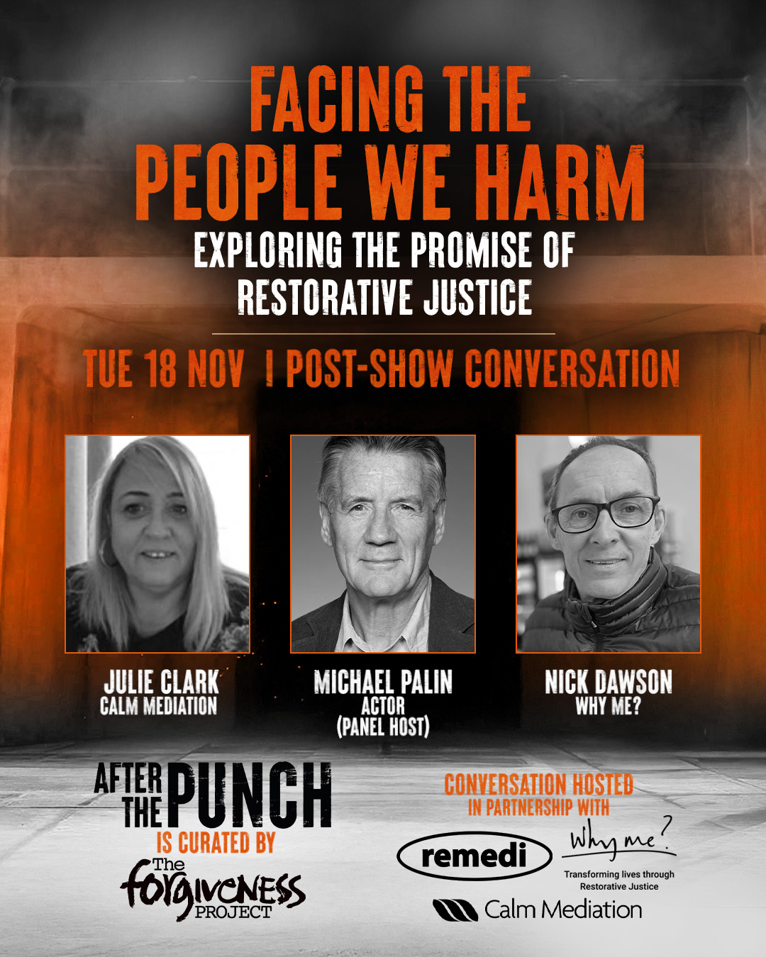 Why me? to join Michael Palin in a post-show conversation at Punch in ...